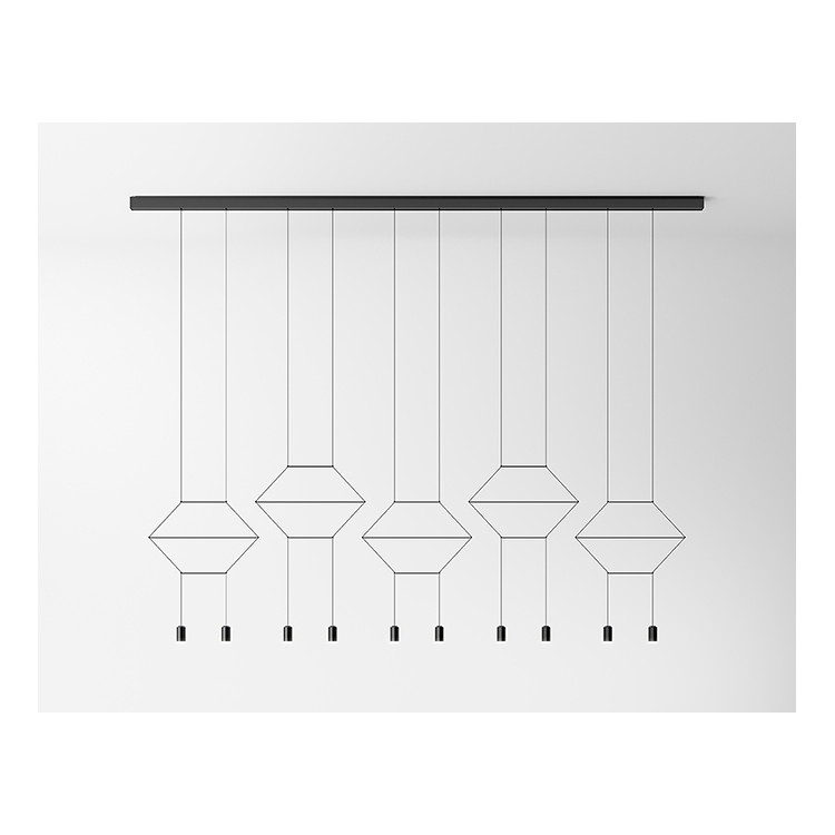 VIBIA Lampa wisząca WIREFLOW LINEAL